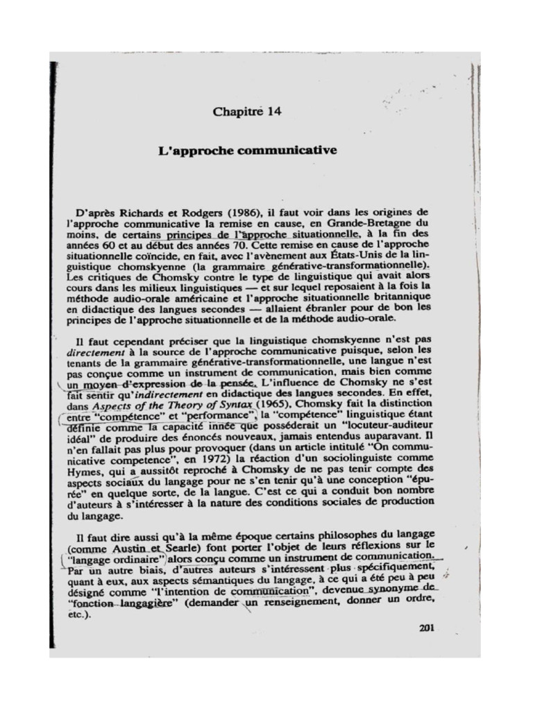 Chapitre14 Approche Communicative | PDF
