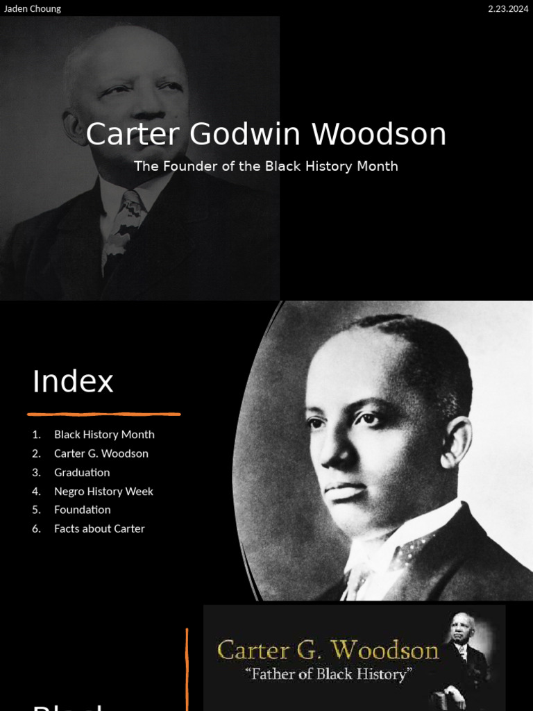 Black History Month Project - Carter G. Woodson 000 | PDF