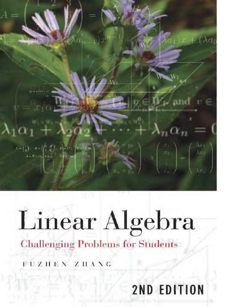 (Zhang F.) Linear Algebra Challenging Problems Fo (Book4You) | PDF