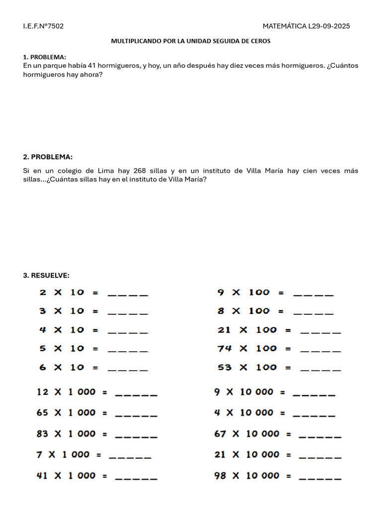 Actividades l29!09!2025 | PDF