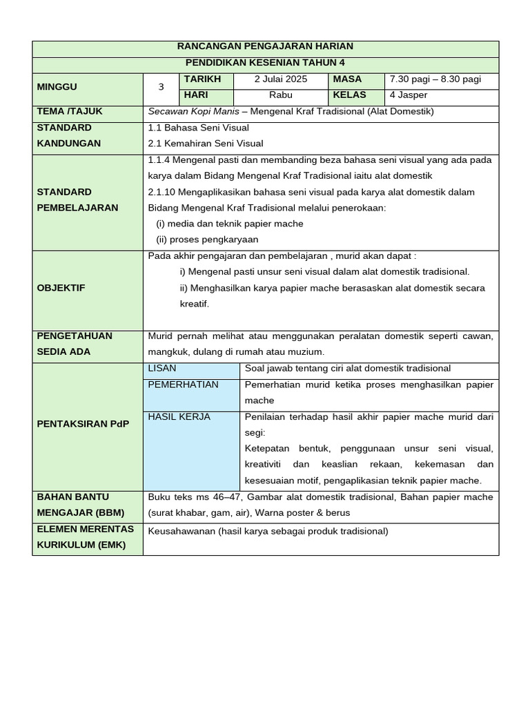 RPH M3 (Seni 4 Jasper) X Print | PDF