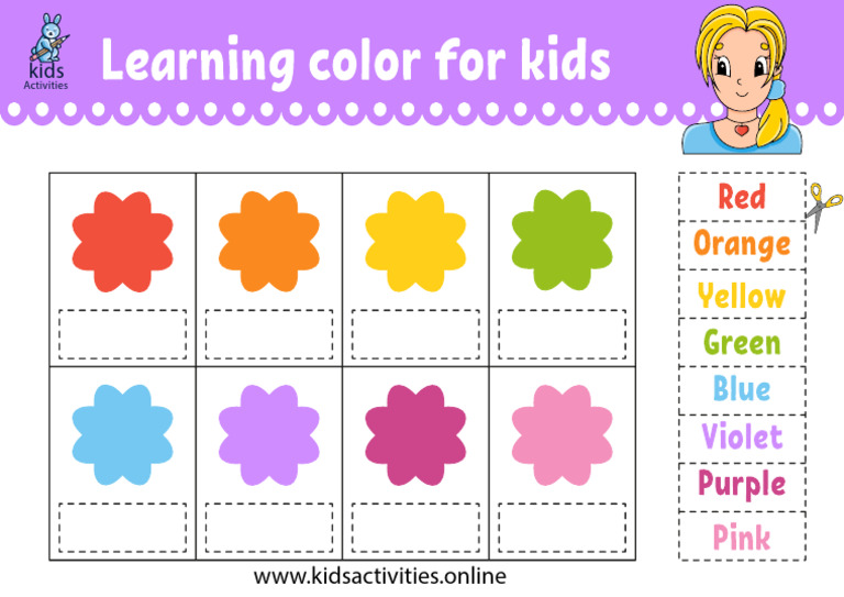 Free Match by Color Worksheets | PDF