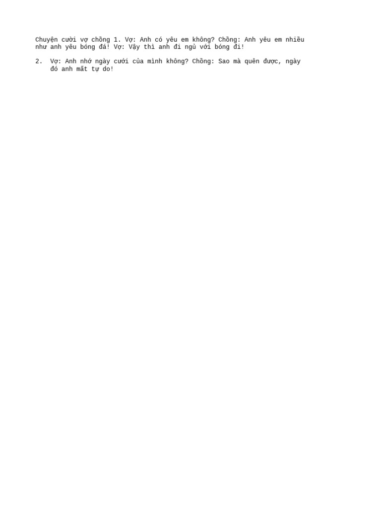 Chuyen Cuoi Vo Chong | PDF