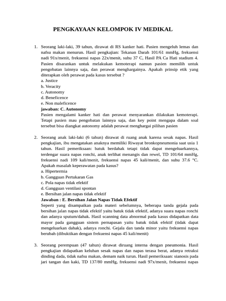 Pengkayaan Kelompok IV Medikal | PDF