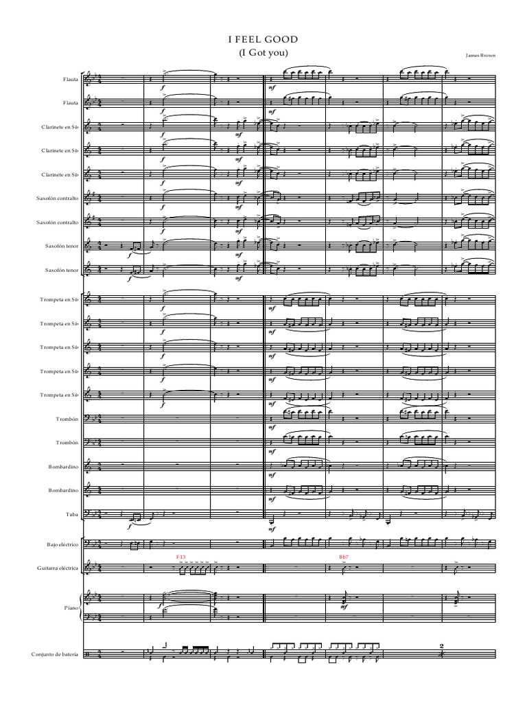 I FEEL GOOD - Score | PDF