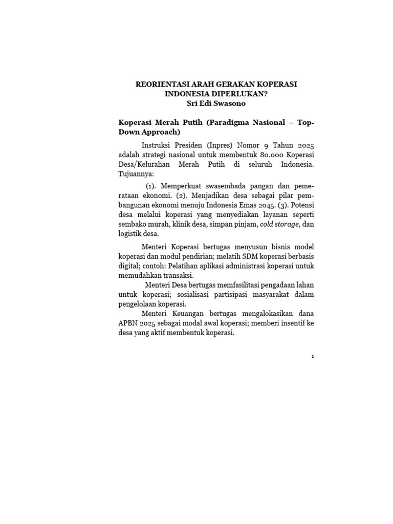 Isi Buku Inkopdit Koperasi | PDF