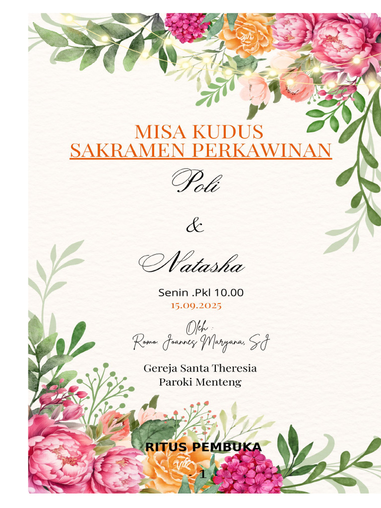 Buku Misa Poli & Anastasia Fix | PDF