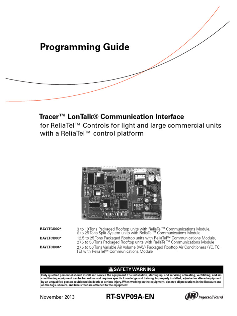 Trane Tracer LCI-R | PDF | Chlorofluorocarbon