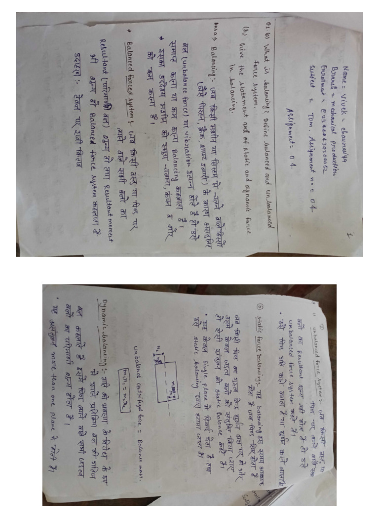 Tom 4 Assignments | PDF