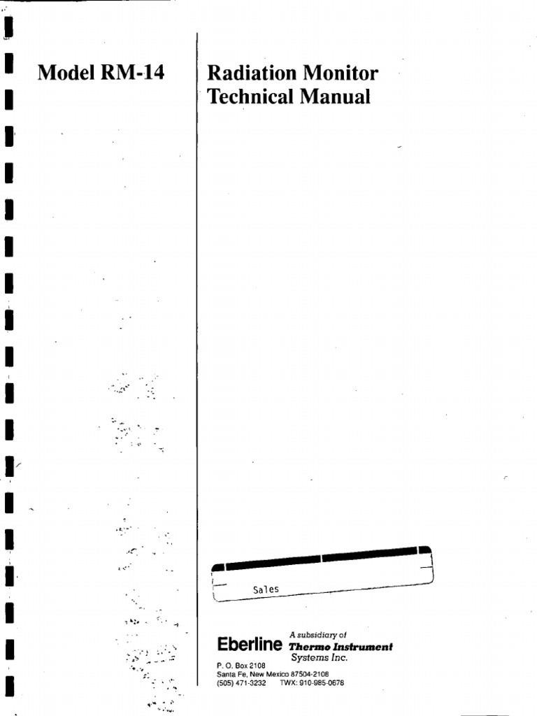 RM 14 Manual | PDF