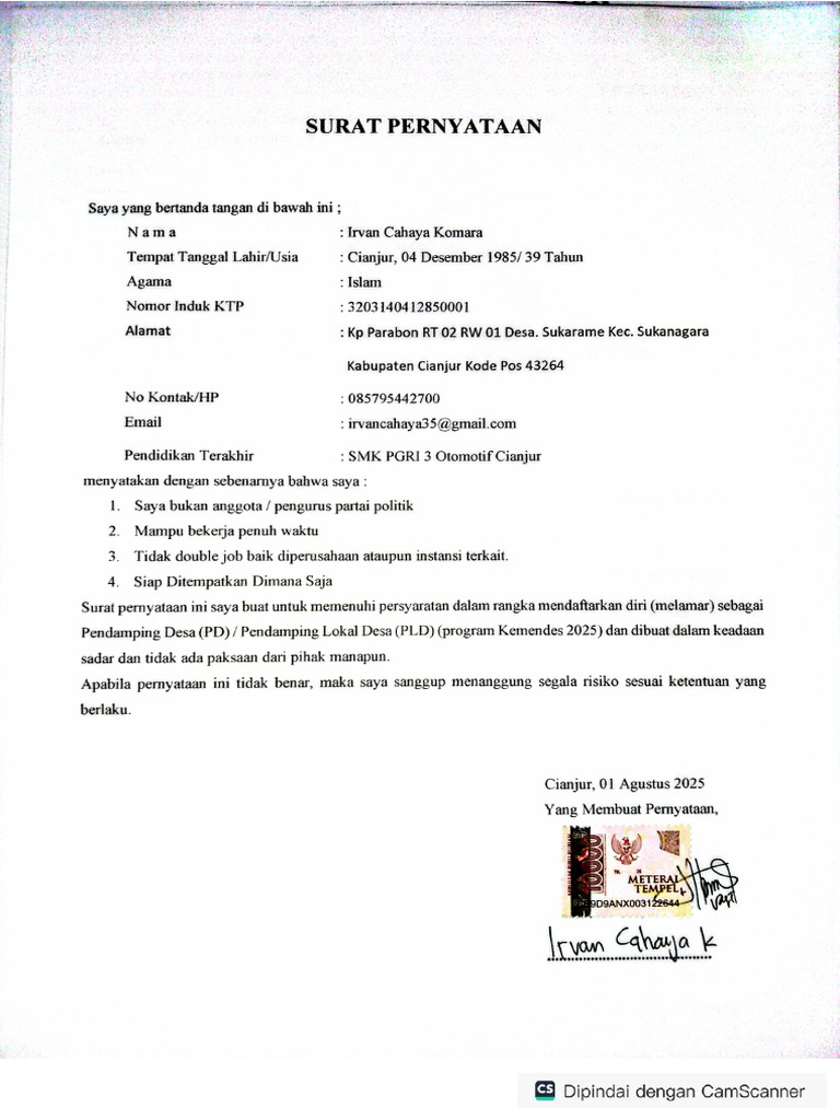 PDF CV Irvan | PDF