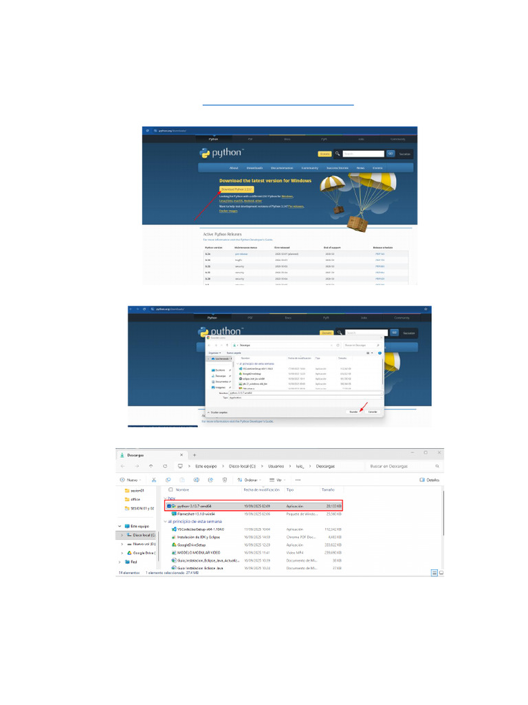 Instalación de Python y Visual Studio Code | PDF