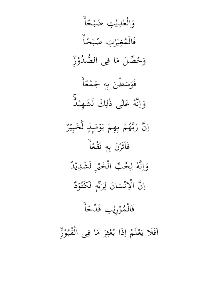 Al Adiyat | PDF