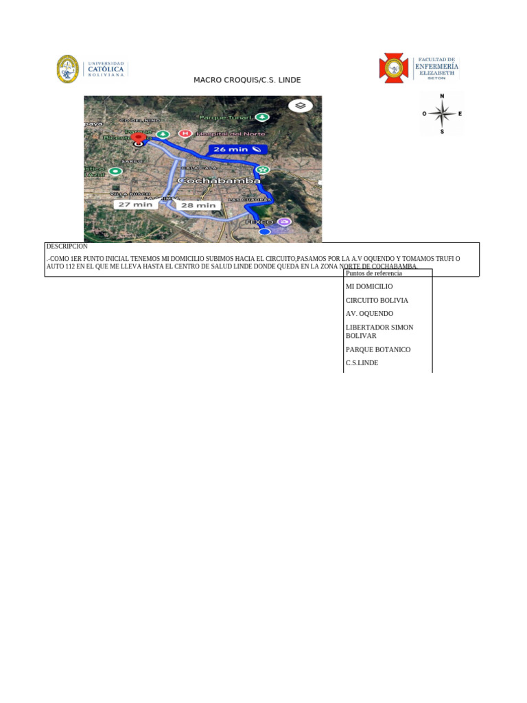 Macro Croquis al Centro de Salud Linde | PDF