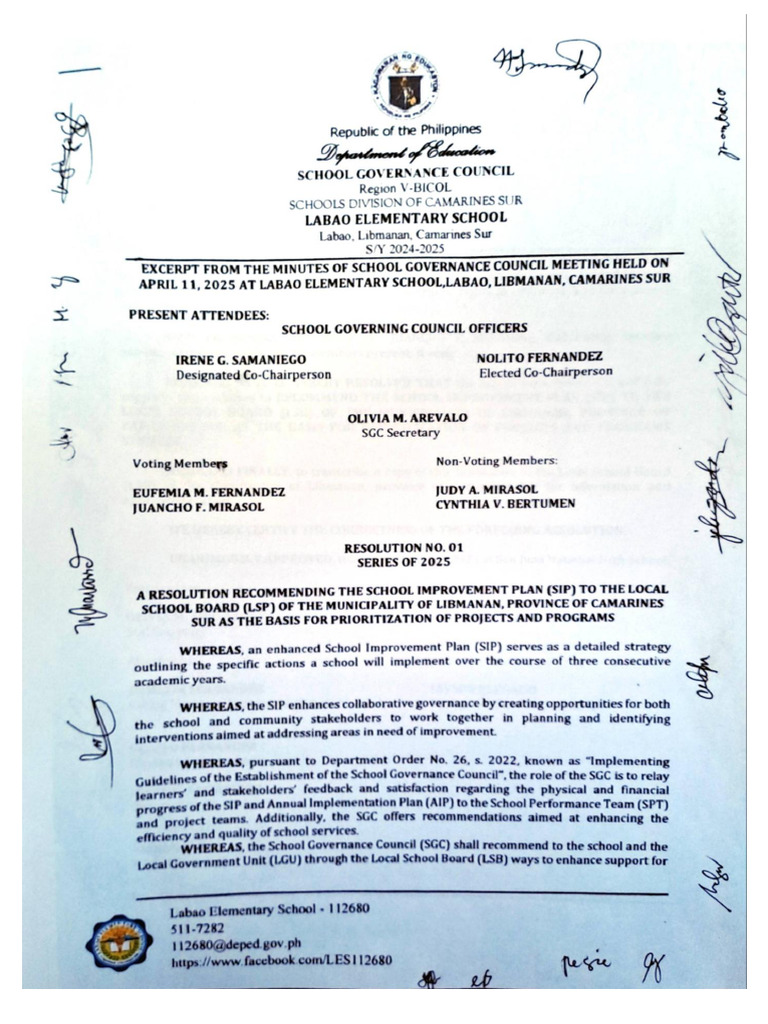 Resolution #2 Recommending SIP To LSB | PDF