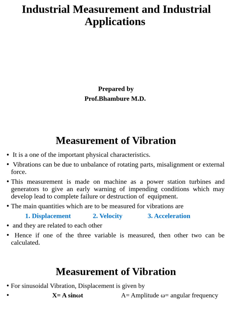 Industrial Measurement and Industrial Applications | PDF | Inductor ...