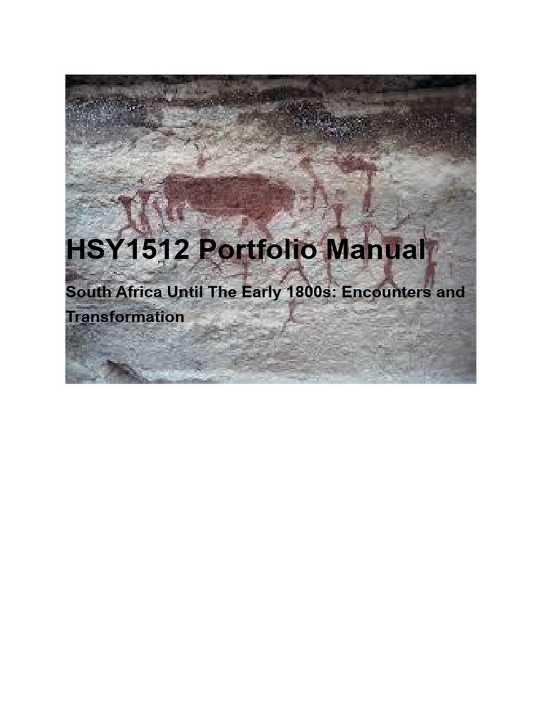 HSY1512 Portfolio Manual Guide | PDF | Essays