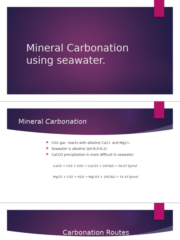 Mineral Carbonation. | PDF