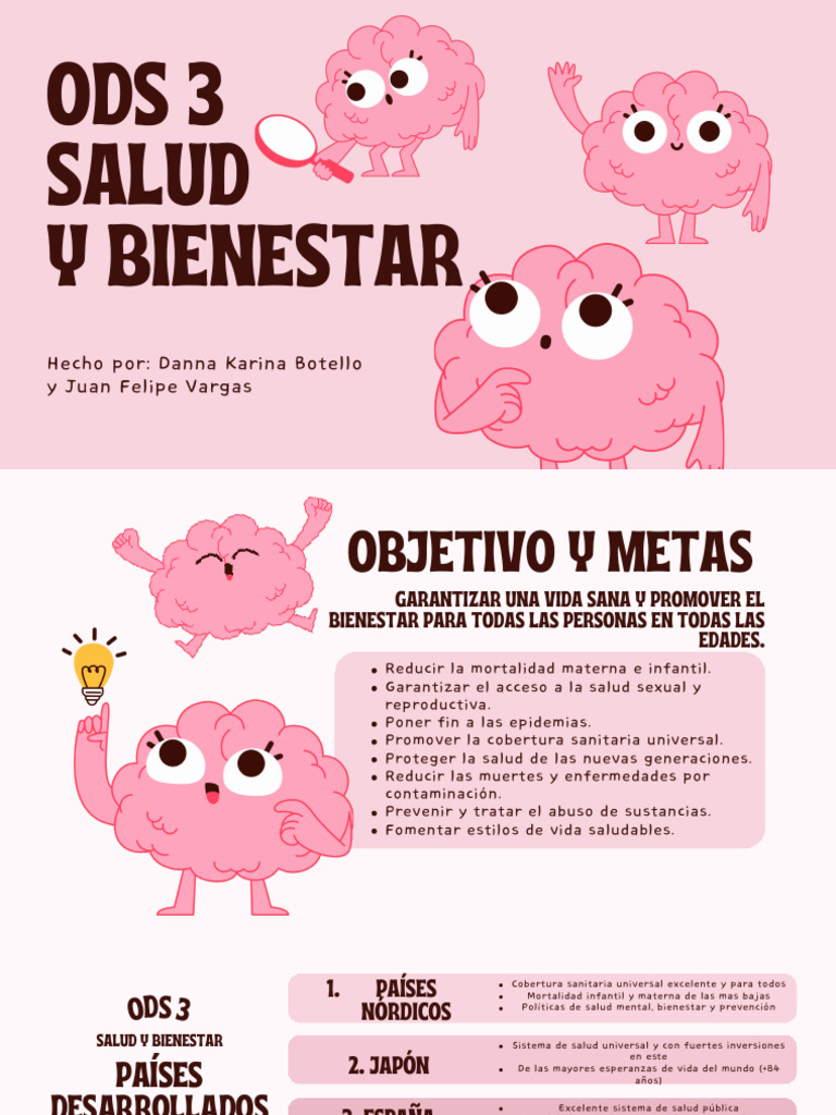 Presentación ODS 3 Salud y Bienestar | PDF | Tasa de mortalidad | Salud ...