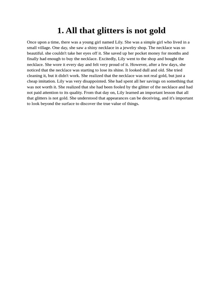 Lesson on Deceptive Appearances | PDF