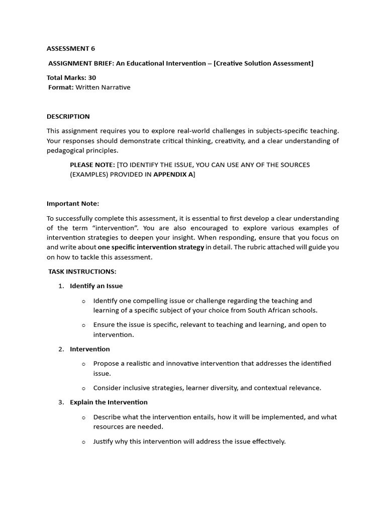 BPT 1501 Assignment 6 (23.09.2025) Final | PDF | Learning | Pedagogy