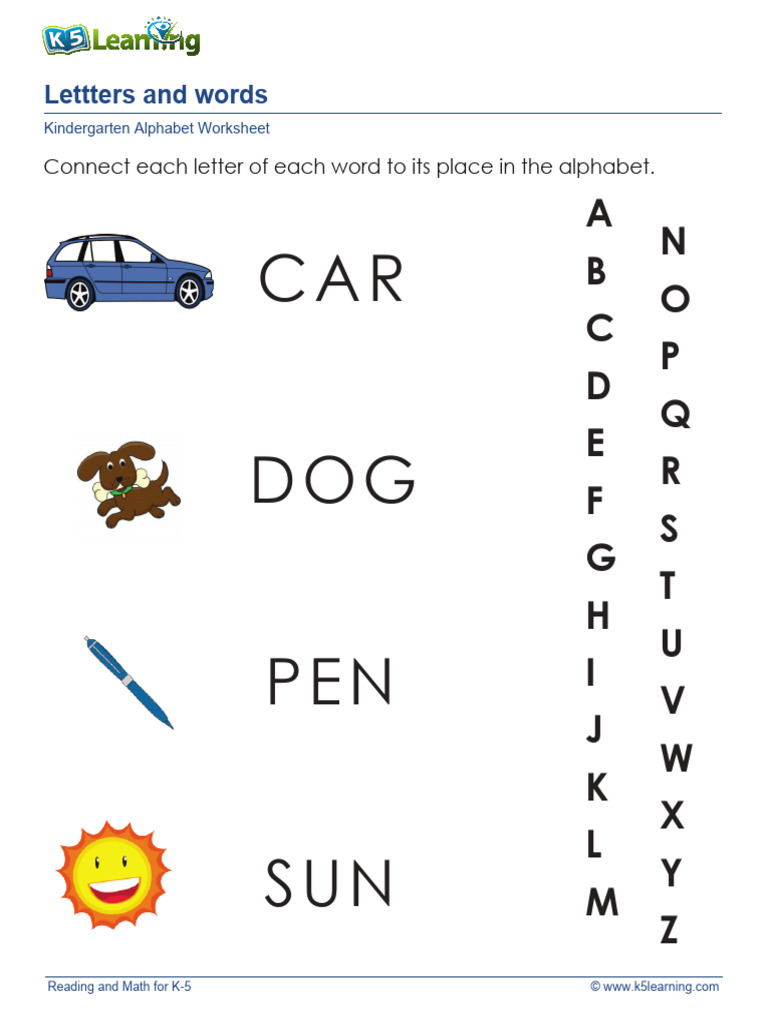 Matching Letters Alphabet 1 | PDF