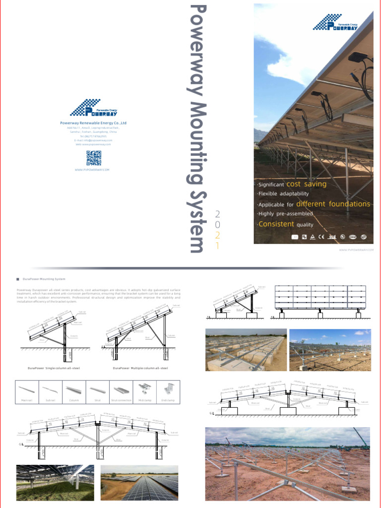 Powerway Solar Mounting Solutions Overview | PDF | Building Engineering ...