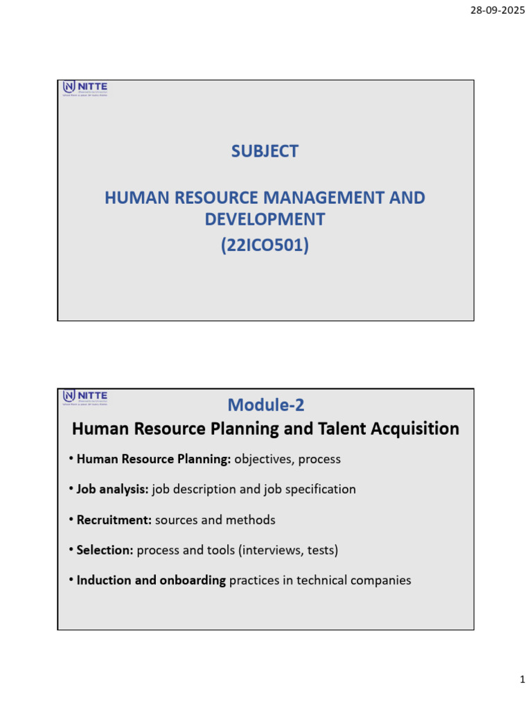 HR Planning and Talent Acquisition Guide | PDF | Recruitment | Forecasting