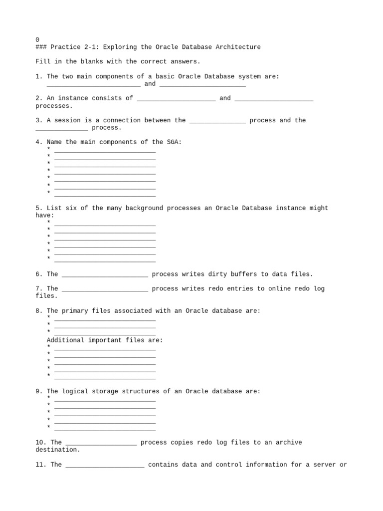 Oracle Database Architecture Overview | PDF | Cache (Computing) | Databases