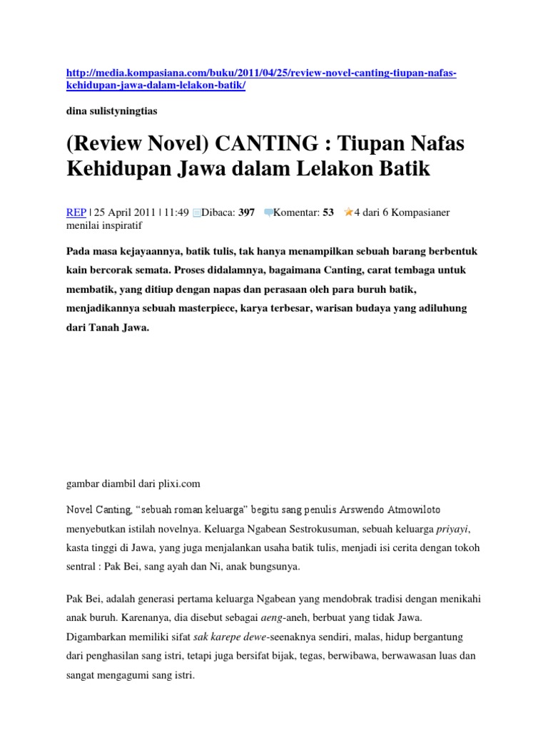 Canting | PDF | Fiksi Umum