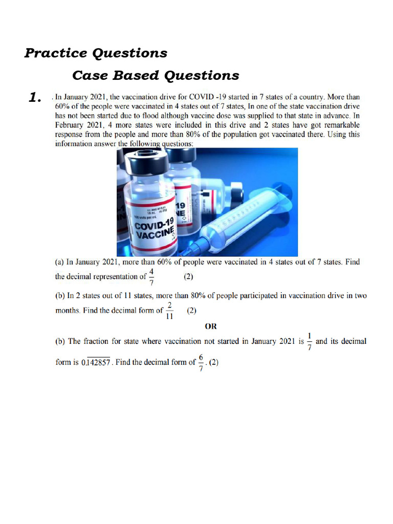 Case-Based Practice Questions Guide | PDF