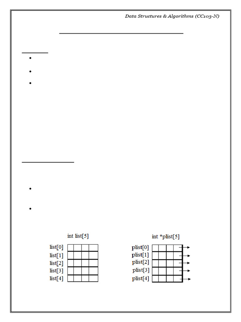 Unit 2 1 Array Pdf Pointer Computer Programming Integer