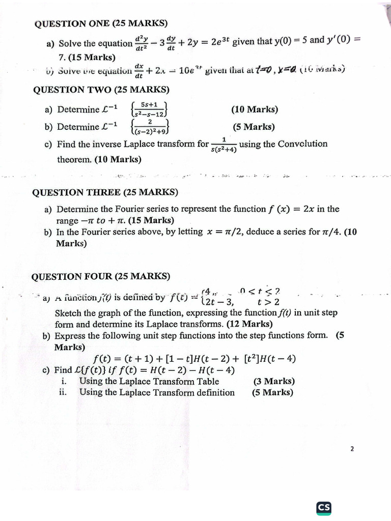 Sample Math Questions | PDF