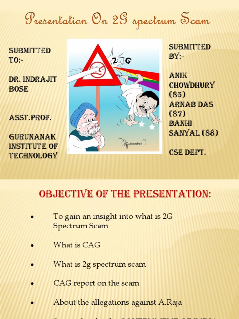 Presentation On 2g Scam | PDF | Telecommunications | Communication