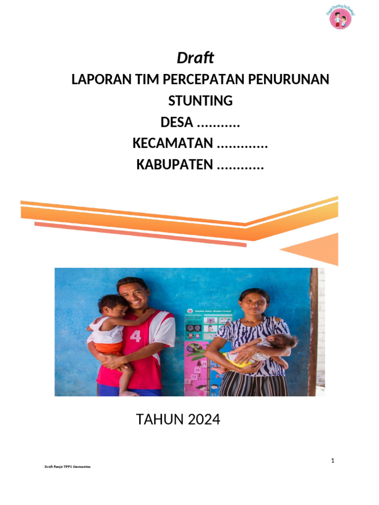 Contoh Draft Laporan TPPS Desa Kelurahan SMS I 2024 | PDF