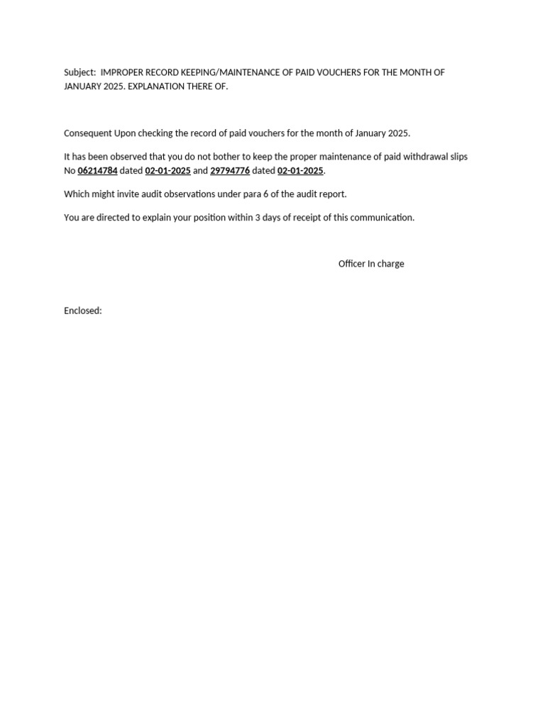 Record Keeping Pdf