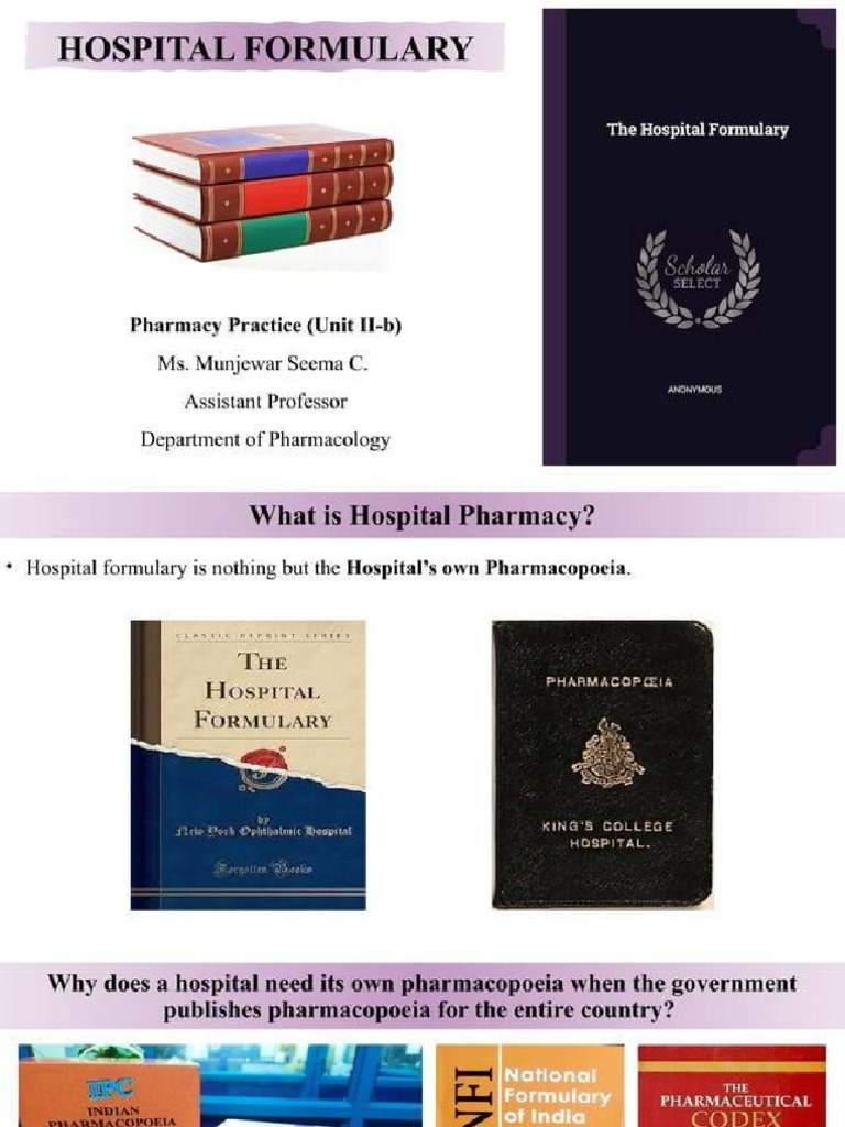 Hospital Formulary | PDF