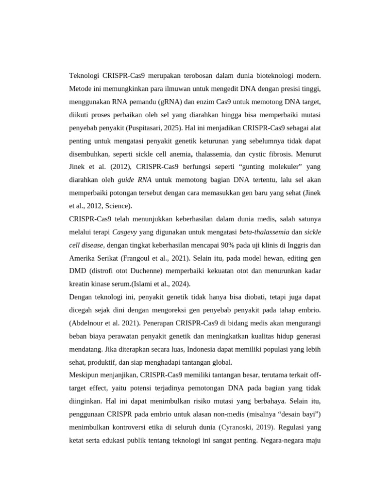 Teknologi CRISPR | PDF