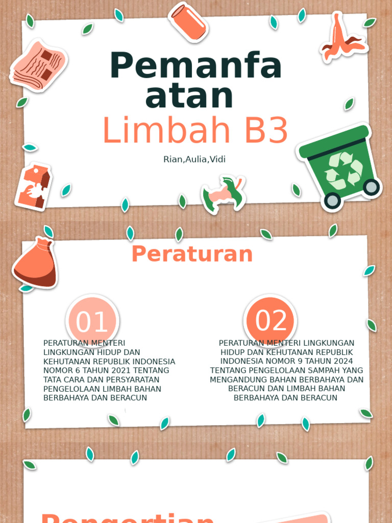 Pemanfaatan Limbah B3 di Indonesia | PDF