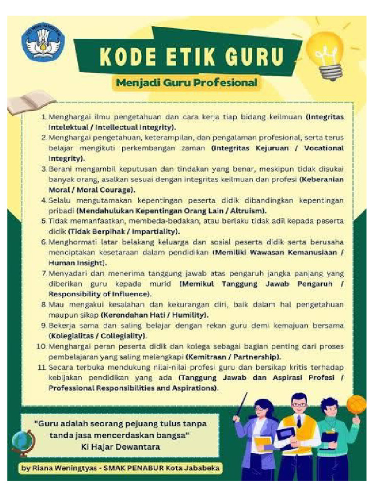 Kode Etik Guru | PDF