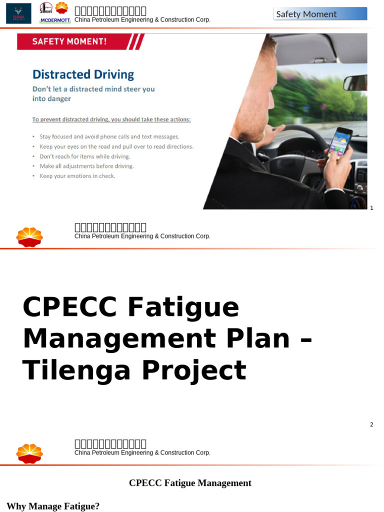 CPECC Fatigue Management Plan Overview | PDF | Driving | Regulatory ...
