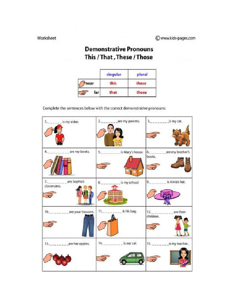 Demonstrative Pronouns 269 | PDF