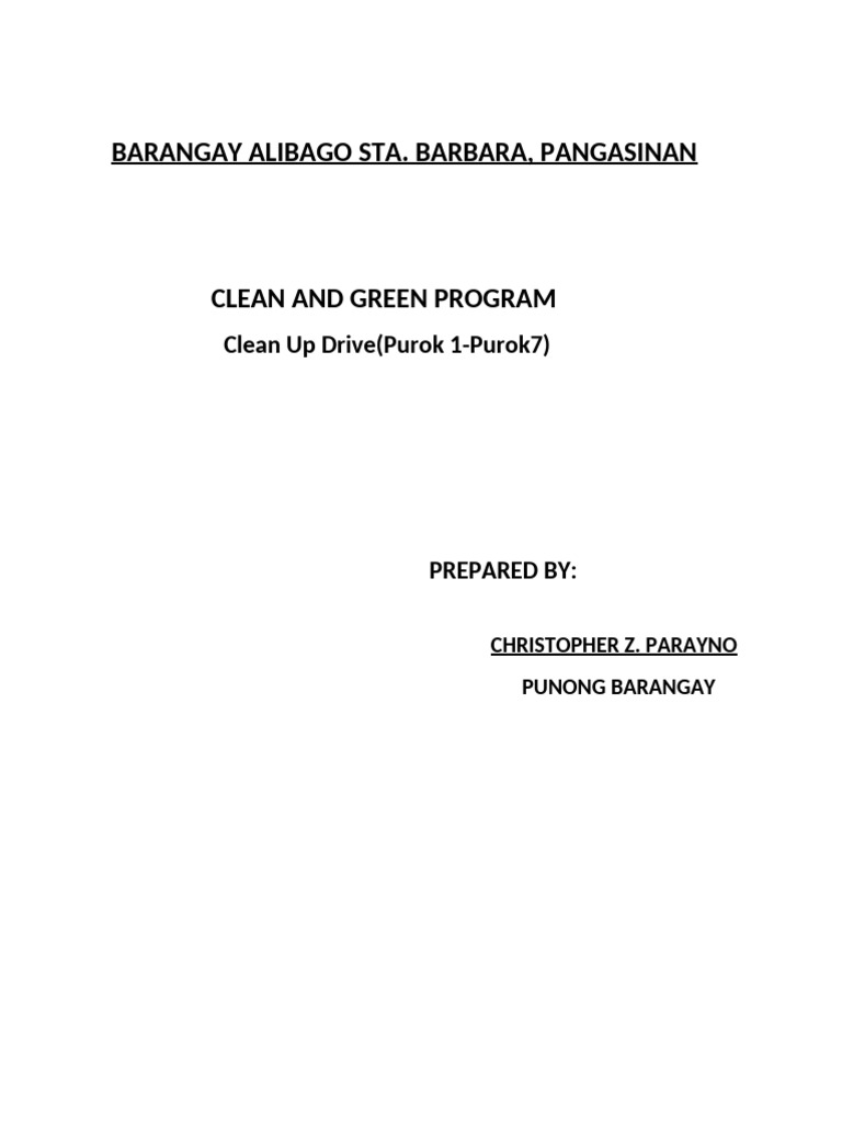 Barangay Alibago Sta | PDF