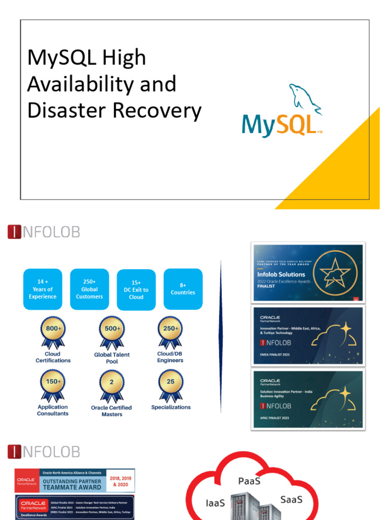 MySQL High Availability & Disaster Recovery Guide | PDF | My Sql ...