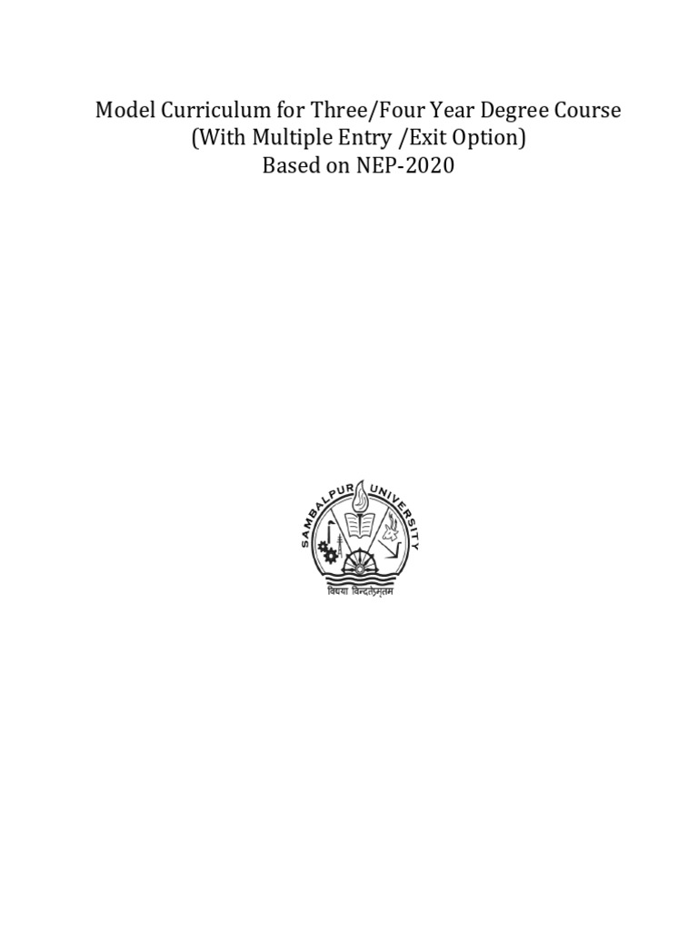 NEP 2020 Botany UG Syllabus | PDF | Fungus | Cell (Biology)