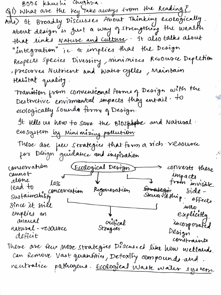 B006 Understanding On Ecological Design | PDF