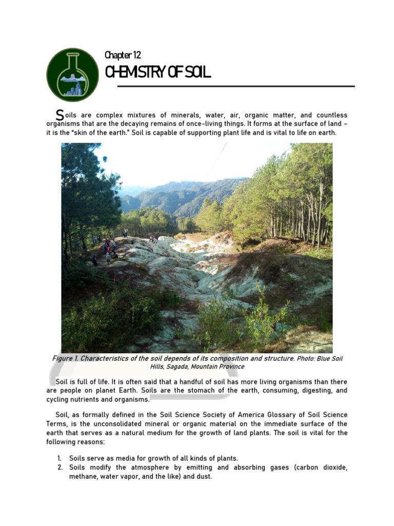 Chapter 12 Chemistry of Soil - Handout | PDF | Rock (Geology) | Soil