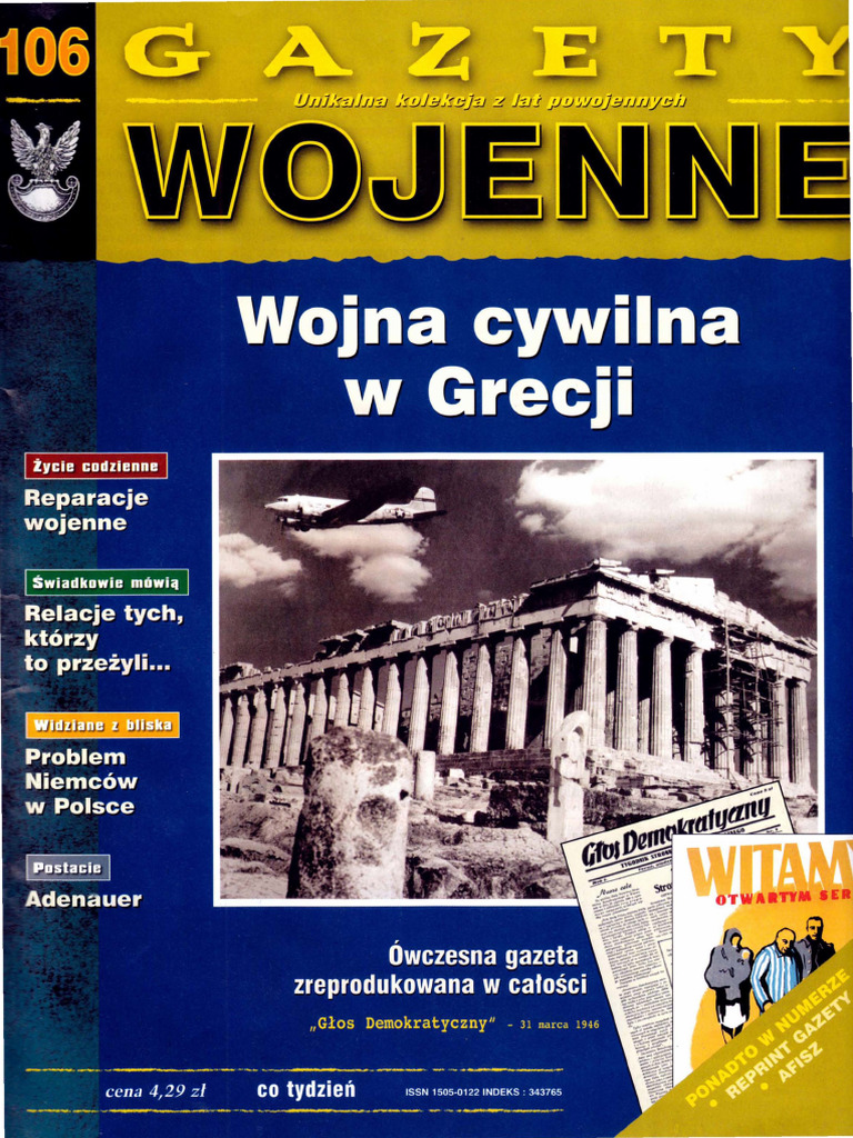 Gazety Wojenne 106 - Wojna Cywilna W Grecji | PDF