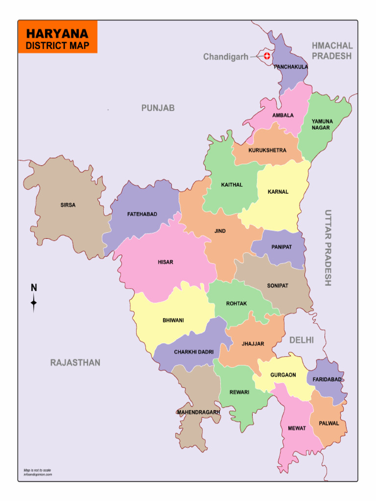 Haryana Map District | PDF