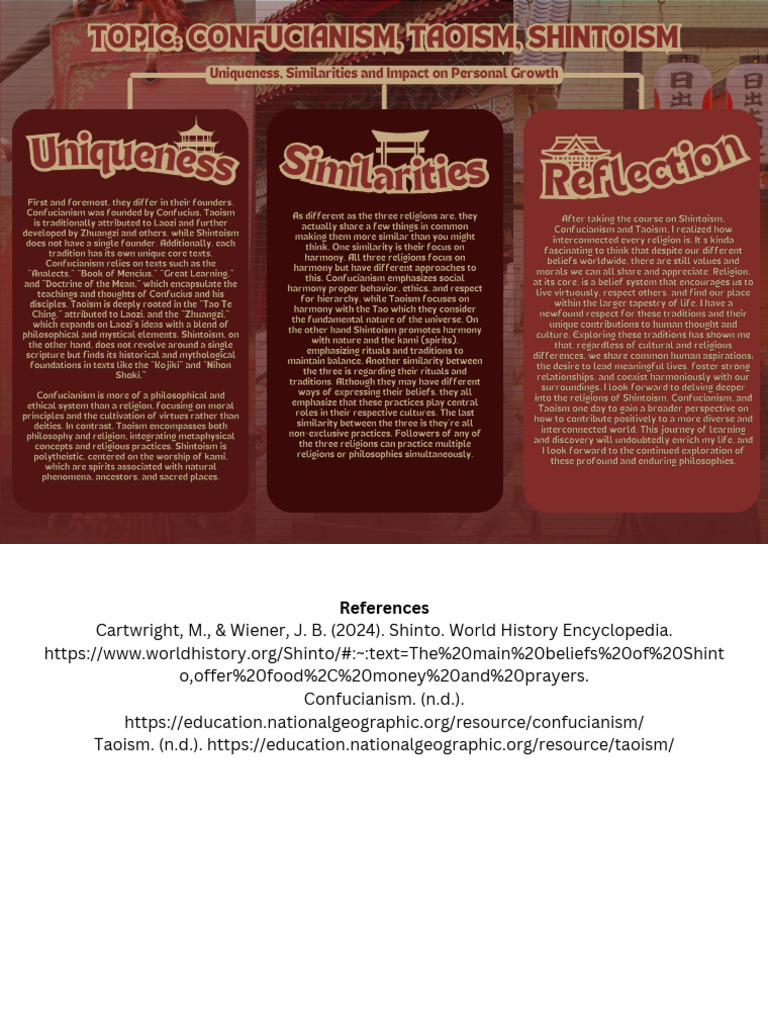 Topic: Confucianism, Taoism, Shintoism | PDF